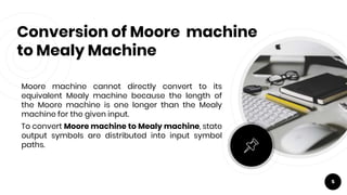 Moore Mealy Machine Conversion | PPTX