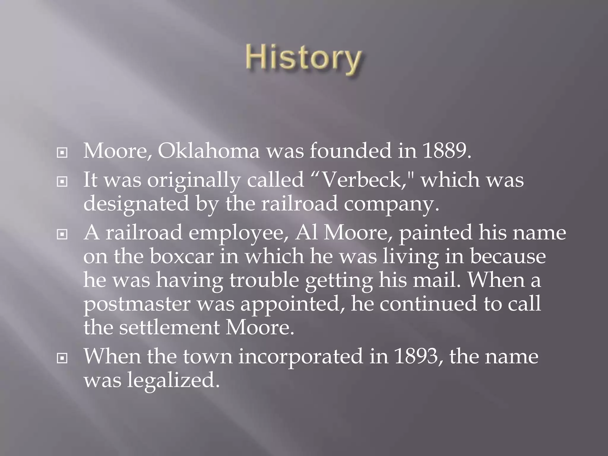 Moore, oklahoma pp | PPT