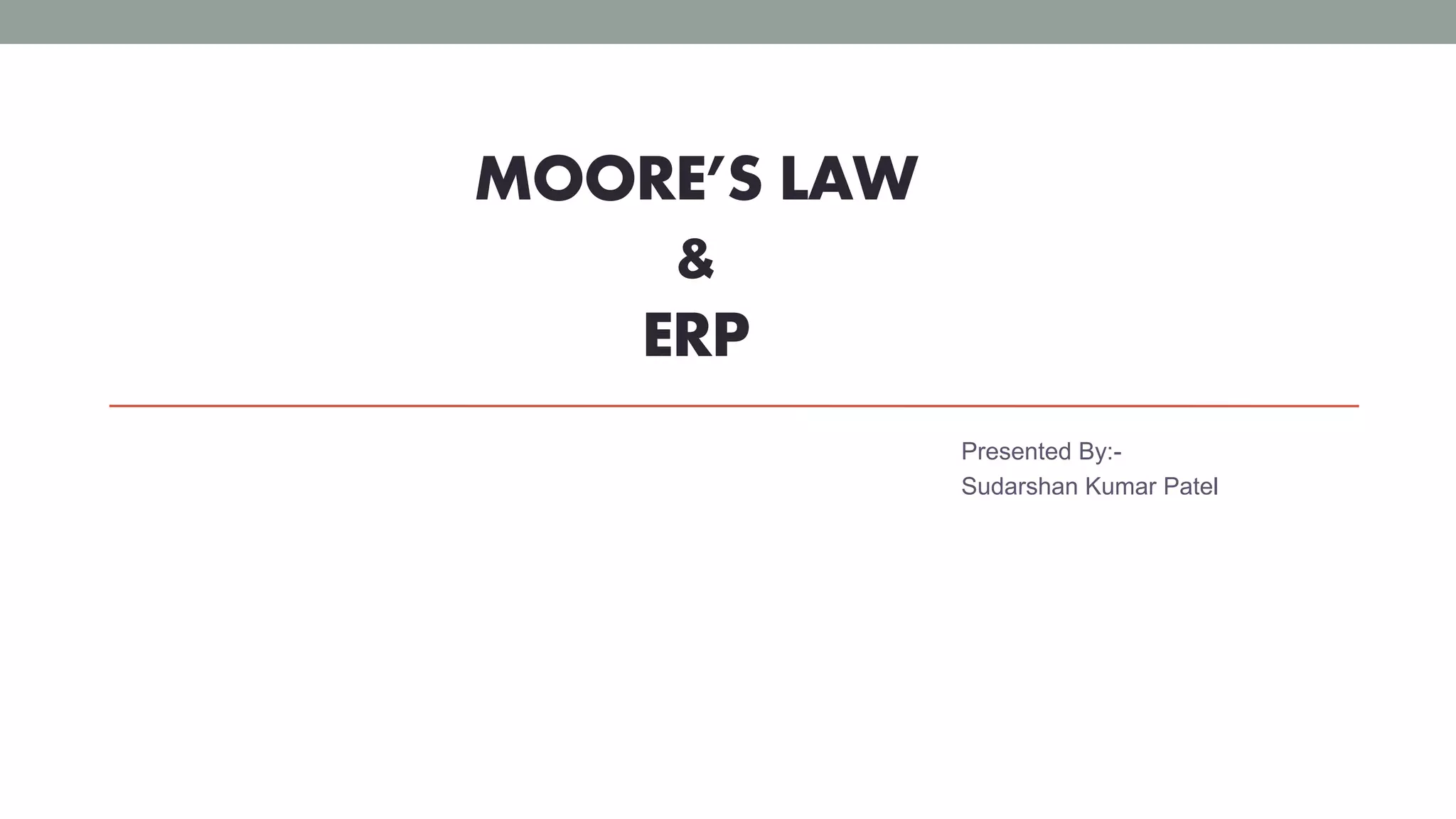 Moore's law | PPTX