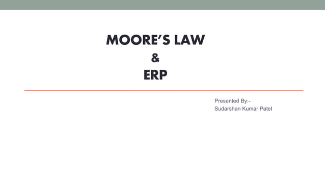 Moore's law | PPTX | Computing | Technology & Computing