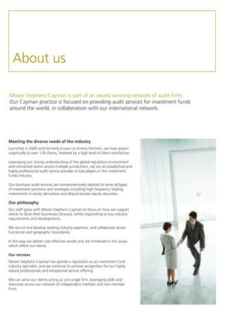 Moore Stephens Cayman - Investment Fund Audit Services | PDF