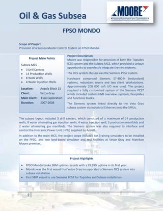 Moore Subsea Dossier | PDF