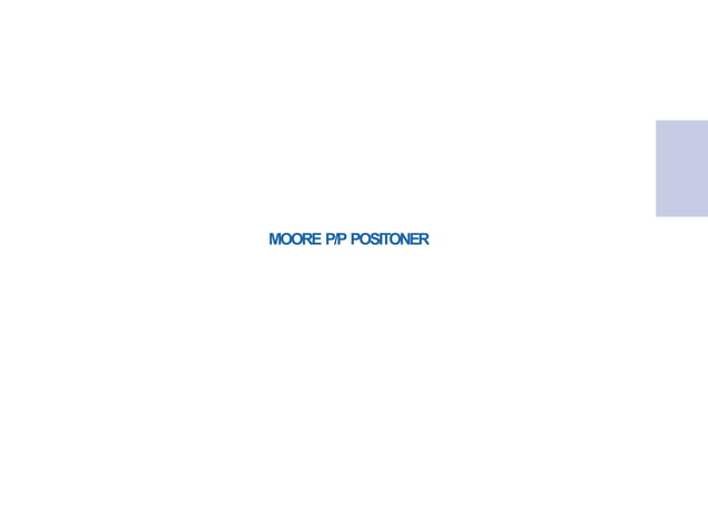 MOORE Valve pneumatic positioner details | PPT