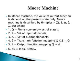 Moorey to mealy conversion | PPTX