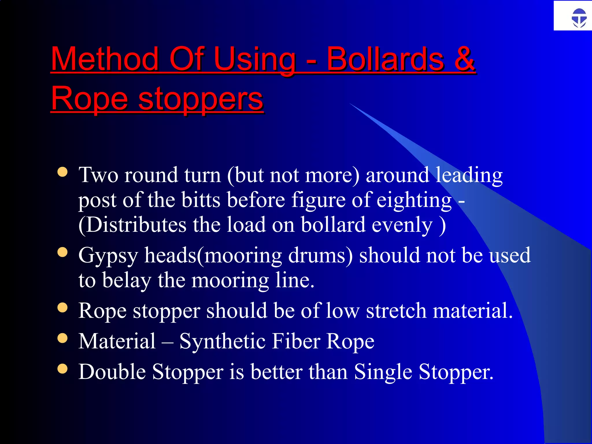 MOORING STATIONS - FOR MARITIME CADETS | PPT