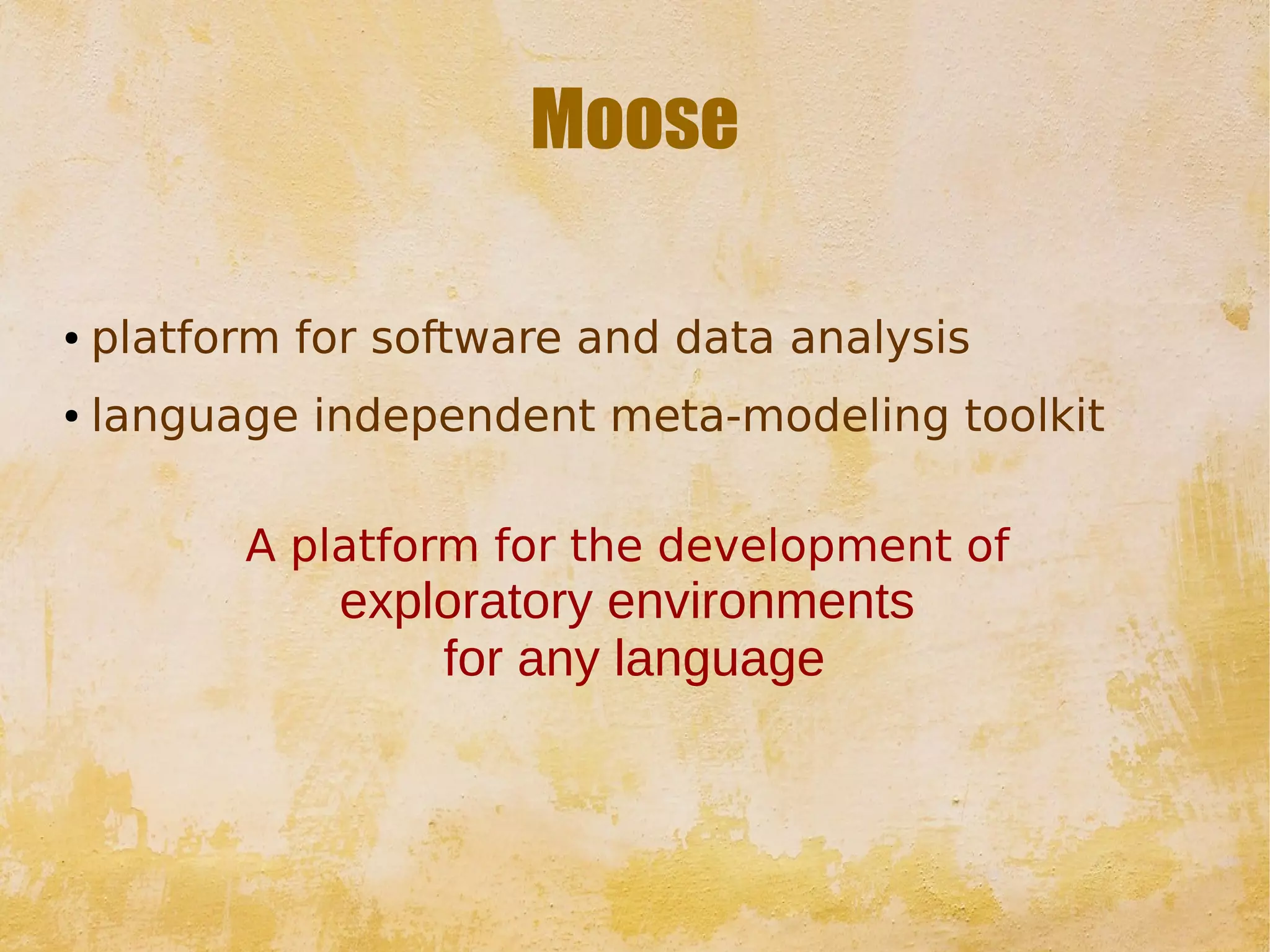 Moose Meta-Modeling Infrastructure | PDF