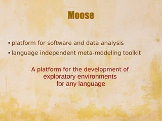 Moose Meta-Modeling Infrastructure | PPT