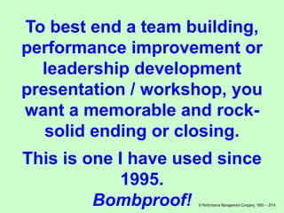 The Moose Joke - Scott Simmerman's Best Session Closing Story | PPT