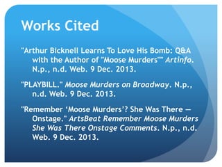Moose murders | PPTX