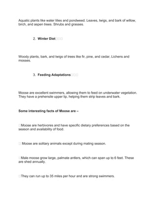 Moose are the largest members of the deer family | PDF