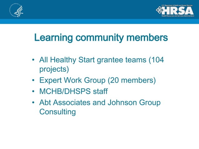 Health Start Interconception Care Learning Collaborative_Johannie ...