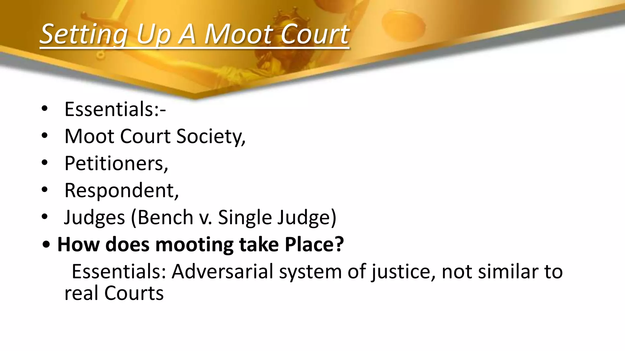 Moot court | PPTX