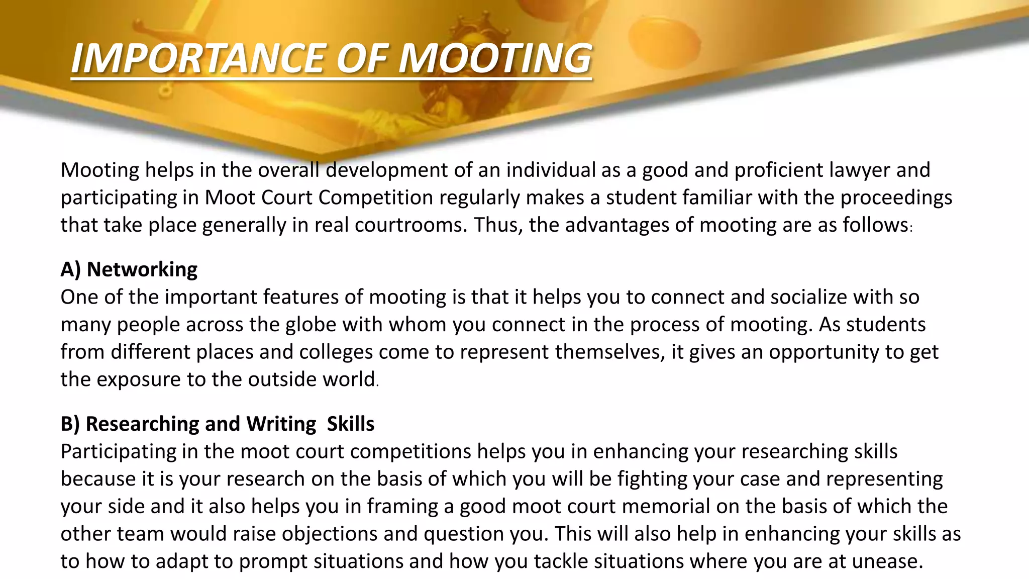 Moot court | PPTX