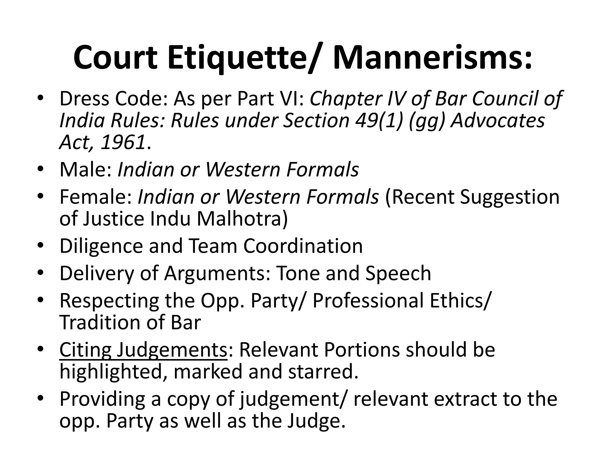 Moot Courts: Practice and Procedure | PPTX