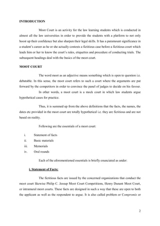 Introduction to Moot Court | PDF