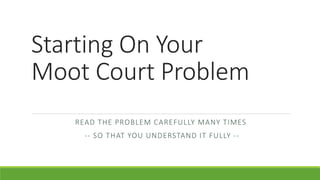 Moot court research_tips | PPT