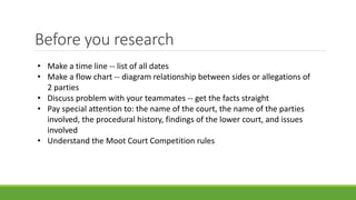 Moot court research_tips | PPT