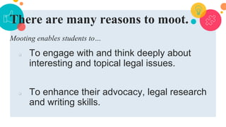 Moot moot court | PPTX