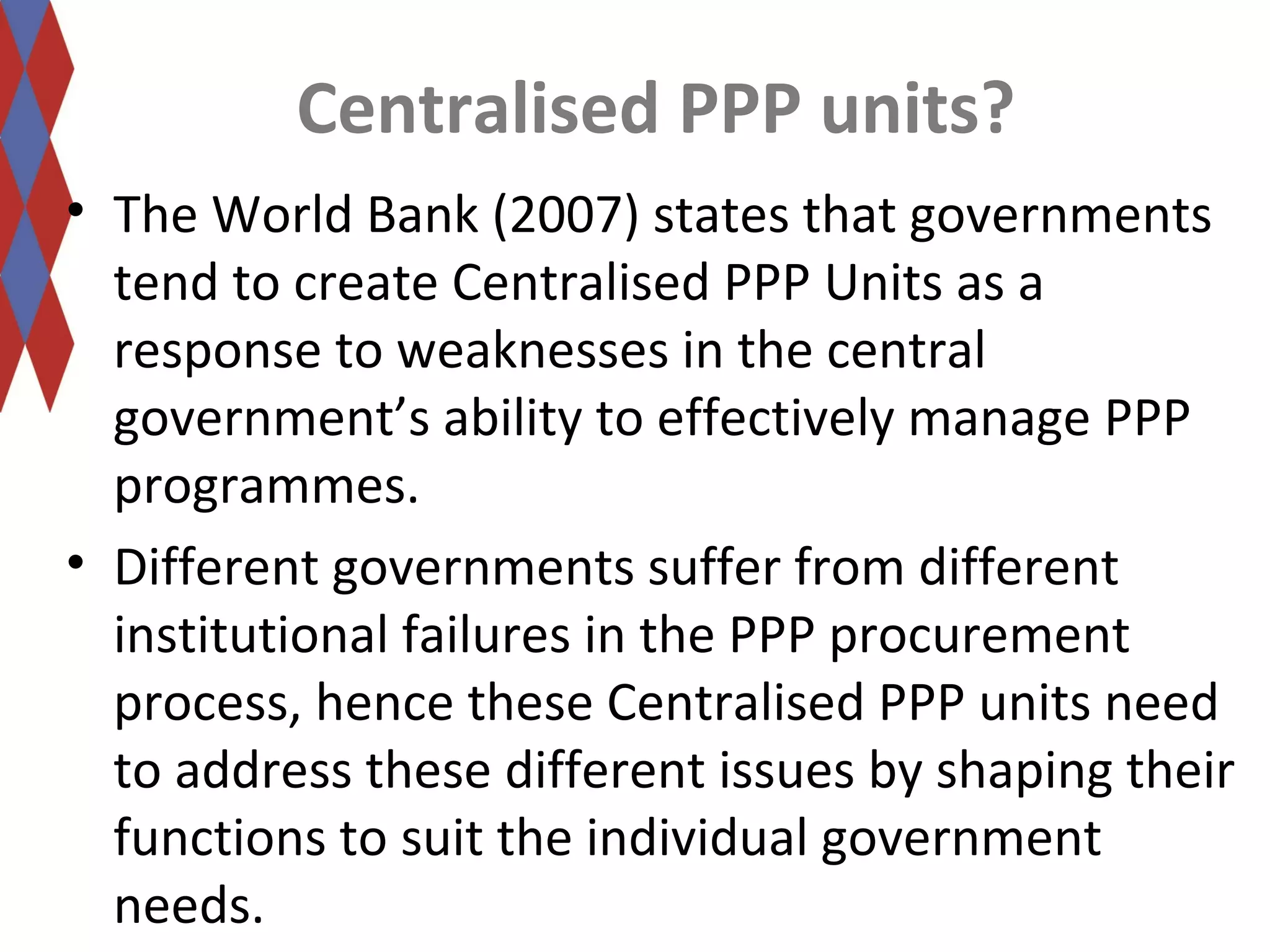 Role of Procurement Professional in Public Private Partnerships (PPPs ...