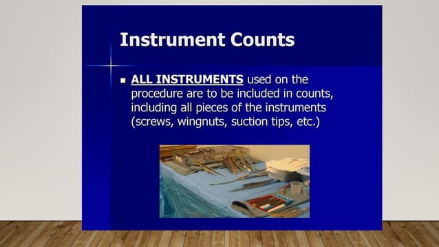 Mop and instrument count in ot | PPTX
