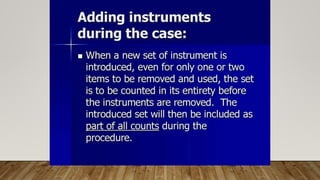 Mop and instrument count in ot | PPTX
