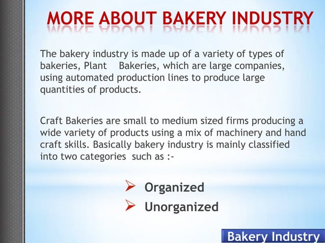 Mopex model for bakery industries | PPT