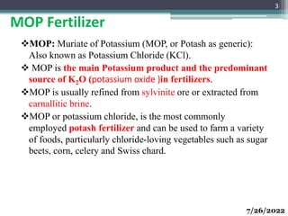 MOP Fertilizer Manufacturing and Technology.pptx