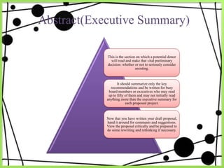 proposal writing for funding agencies ppt | PPTX