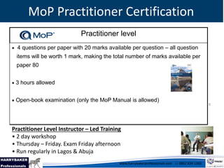 MoP quick guide | PPTX | Business Administration | Business