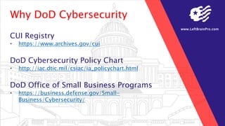 Identifying DoD Cybersecurity Requirements | PPTX