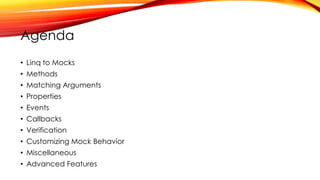 Moq 的進階用法 | PPTX