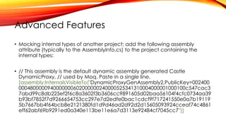 Moq 的進階用法 | PPTX