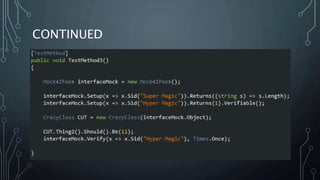 Moq presentation | PPT