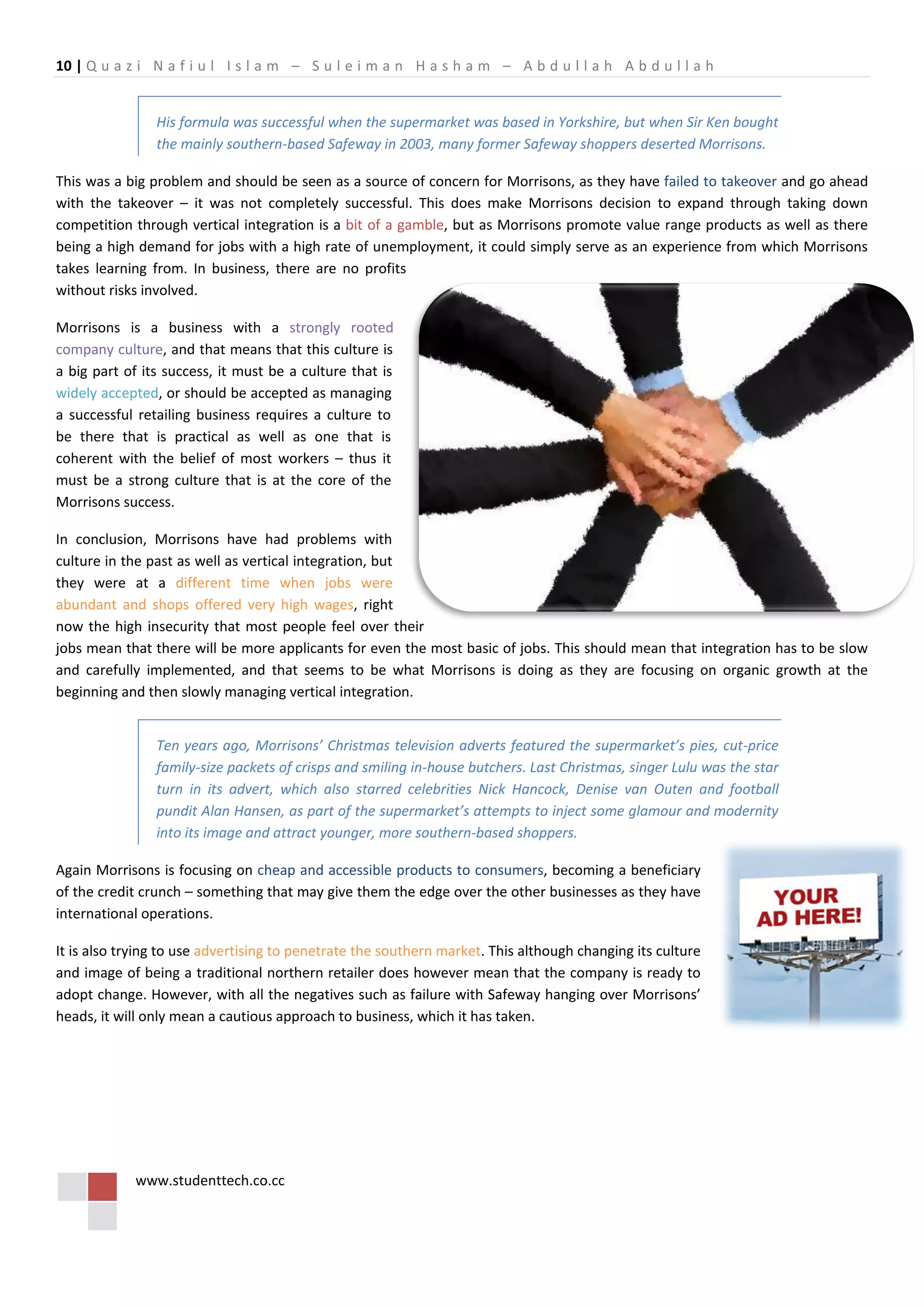 Critical Analysis on Morrisons Pre-Released material | PDF