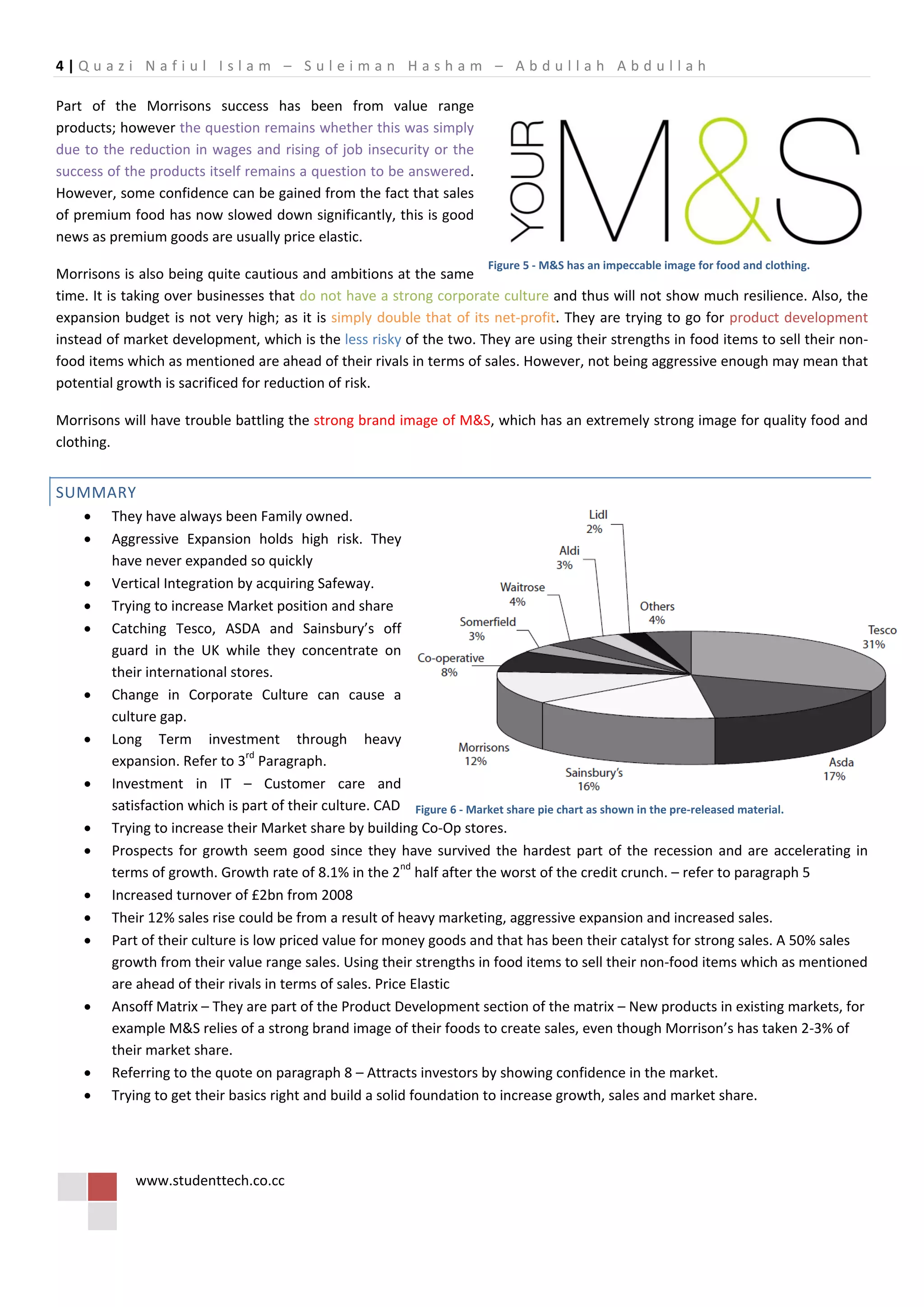 Critical Analysis on Morrisons Pre-Released material | PDF