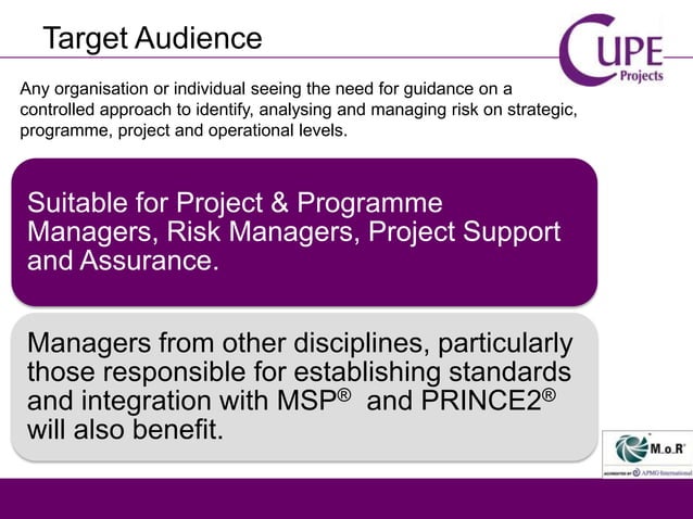 Management of Risk (MoR) | PPTX