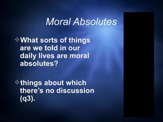 Moral Absolutes | PPT
