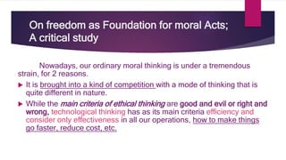 Moral and Non moral Standard: Concept and Perspective | PPTX