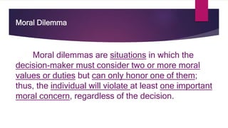 Moral and Non moral Standard: Concept and Perspective | PPTX