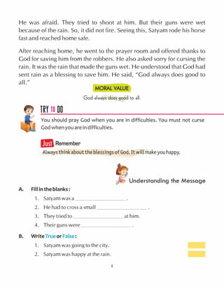 Moral values-1 CLASS - FIRST | PDF