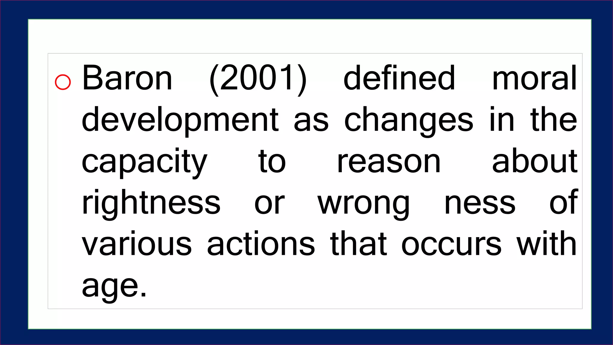 Moral agent & moral development | PPTX