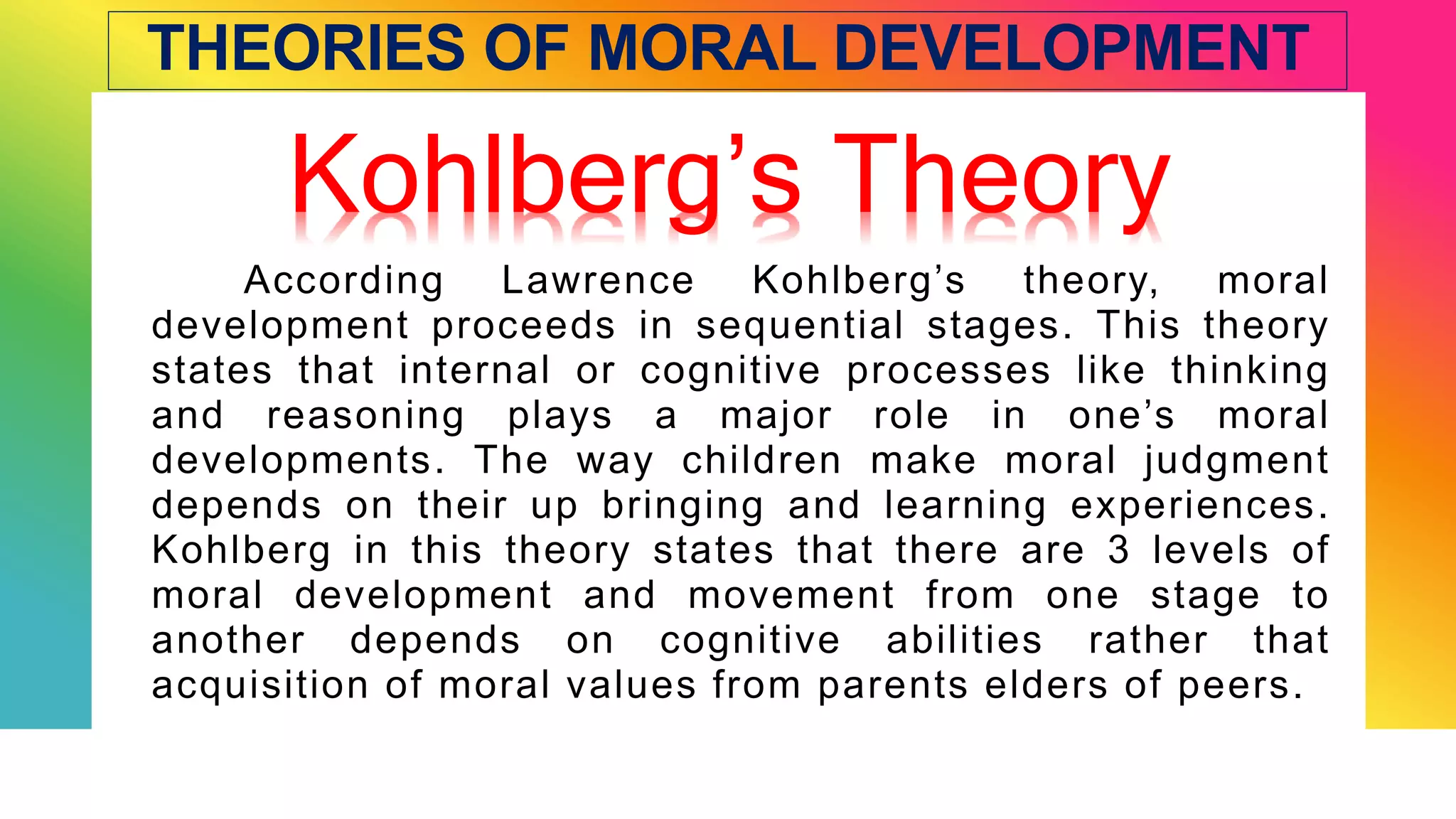Moral agent & moral development | PPTX