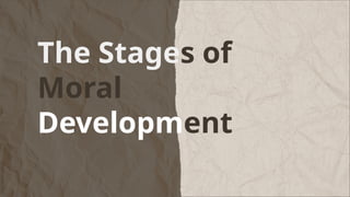 Moral Agent; Stages of moral development · SlidesMania.pptx