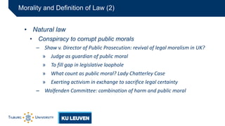 Moral and law - On Hart's Legal Enforcement of Morality | PDF