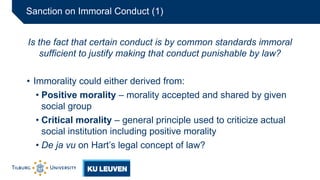 Moral and law - On Hart's Legal Enforcement of Morality | PDF
