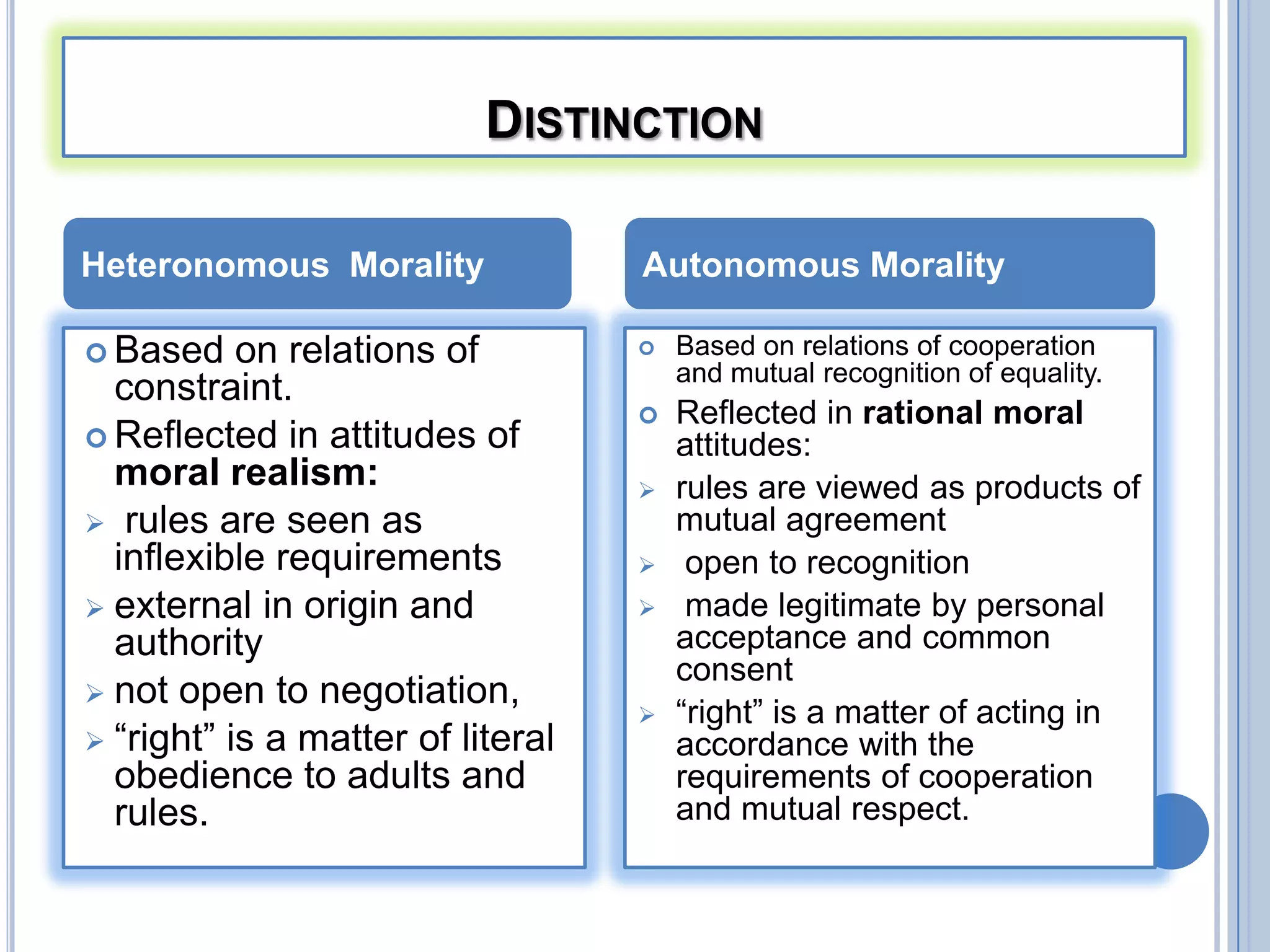 Moral and social development | PPTX