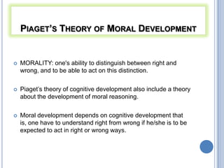 Moral and social development | PPTX