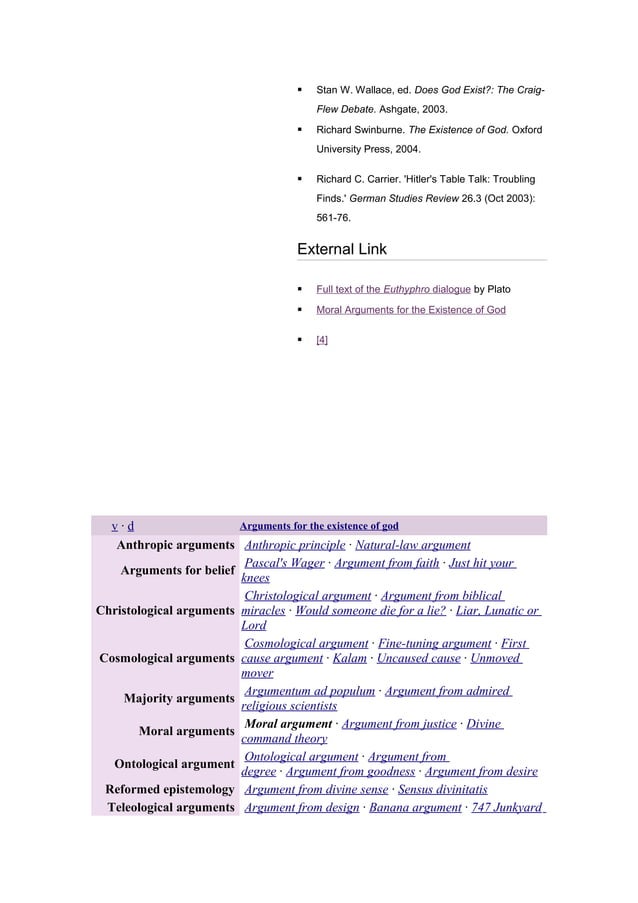 Moral argument iron chariots | DOC