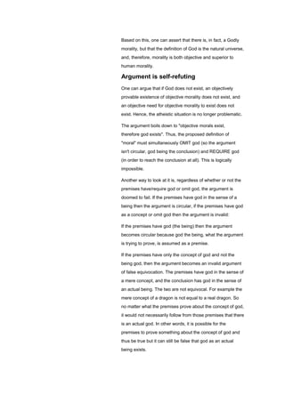 Moral argument iron chariots | DOC