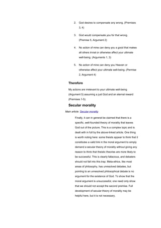 Moral argument iron chariots | DOC